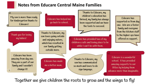 Parent Testimonials - Educare Central Maine